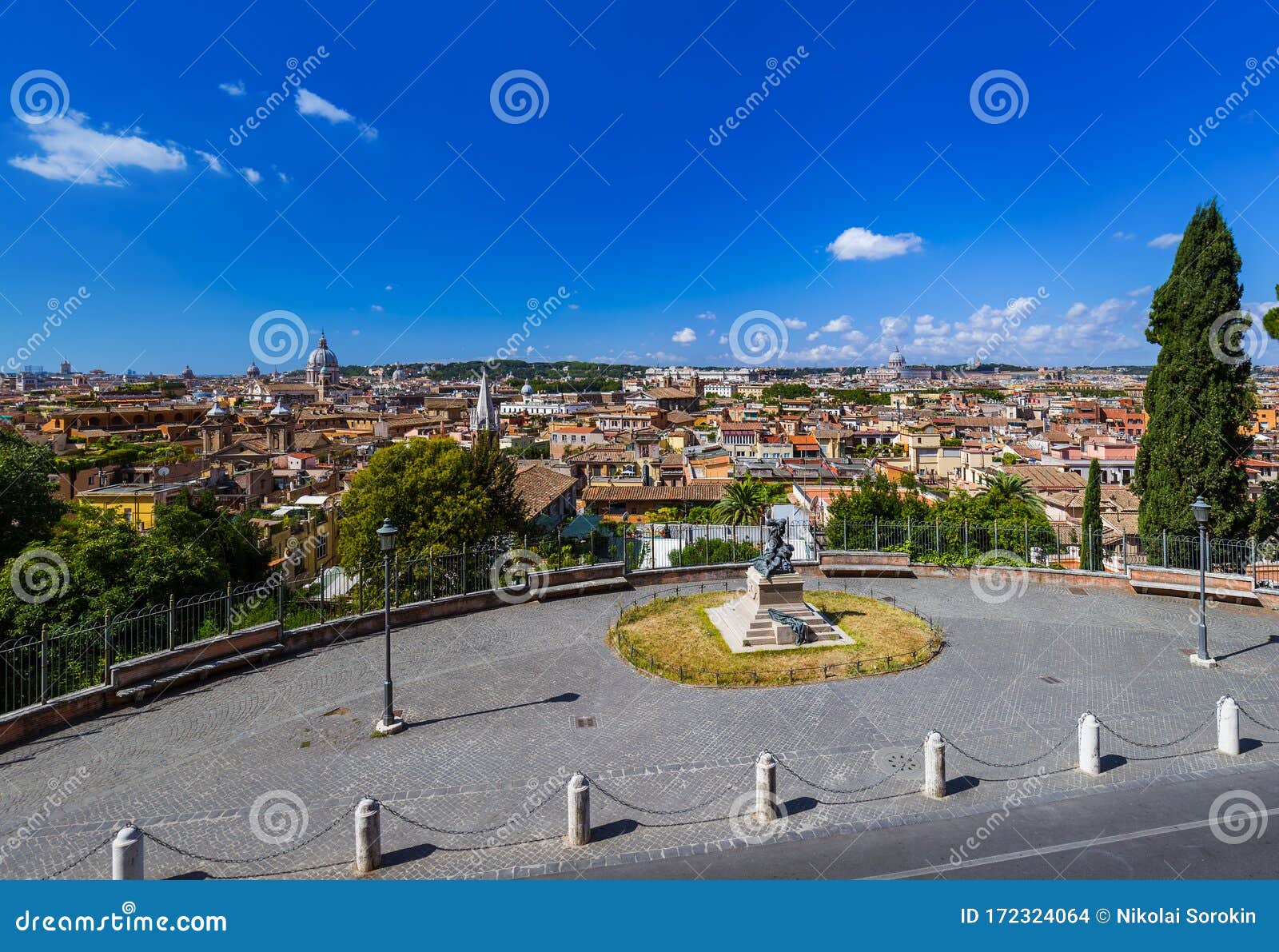 Cityscape of Rome Italy stock photo. Image of landmark - 172324064