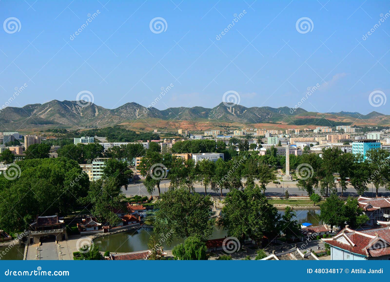 Cityscape, Sariwon, North-Korea Editorial Photography - Image of city ...