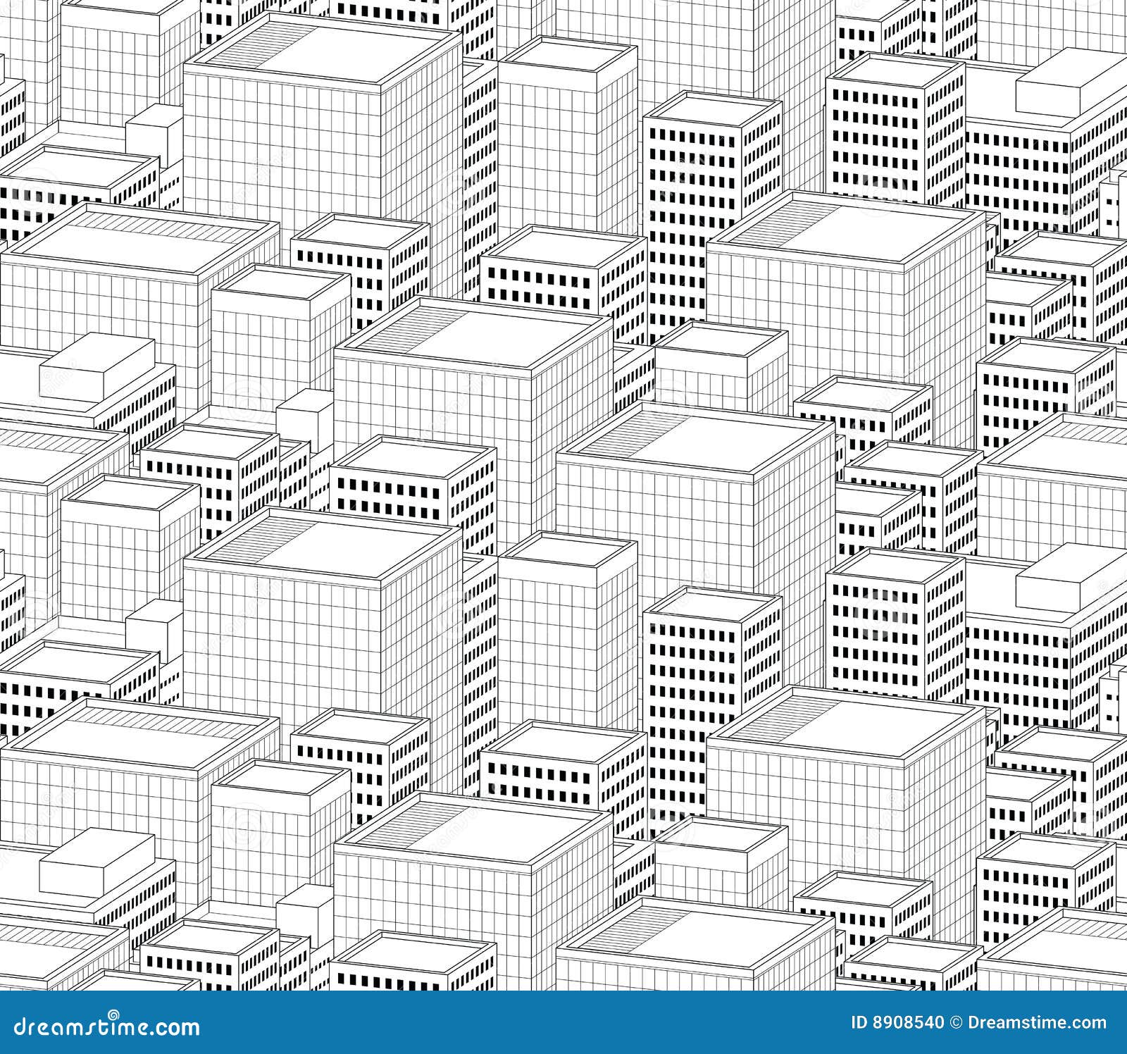 Cityscape seamless pattern stock vector. Illustration of metropolitan ...