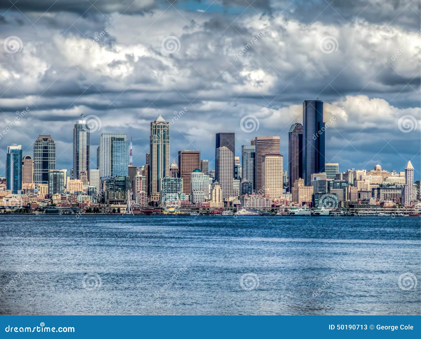 Cityscape seattle fotografering för bildbyråer. Bild av stadsbild ...