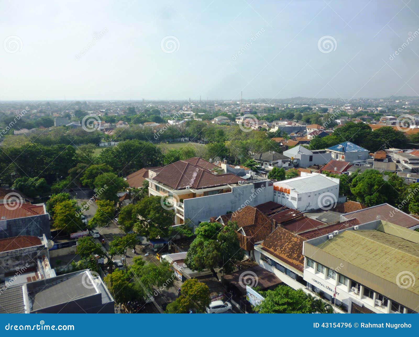 Cityscape of Semarang from PGRI University Editorial Photo - Image of ...