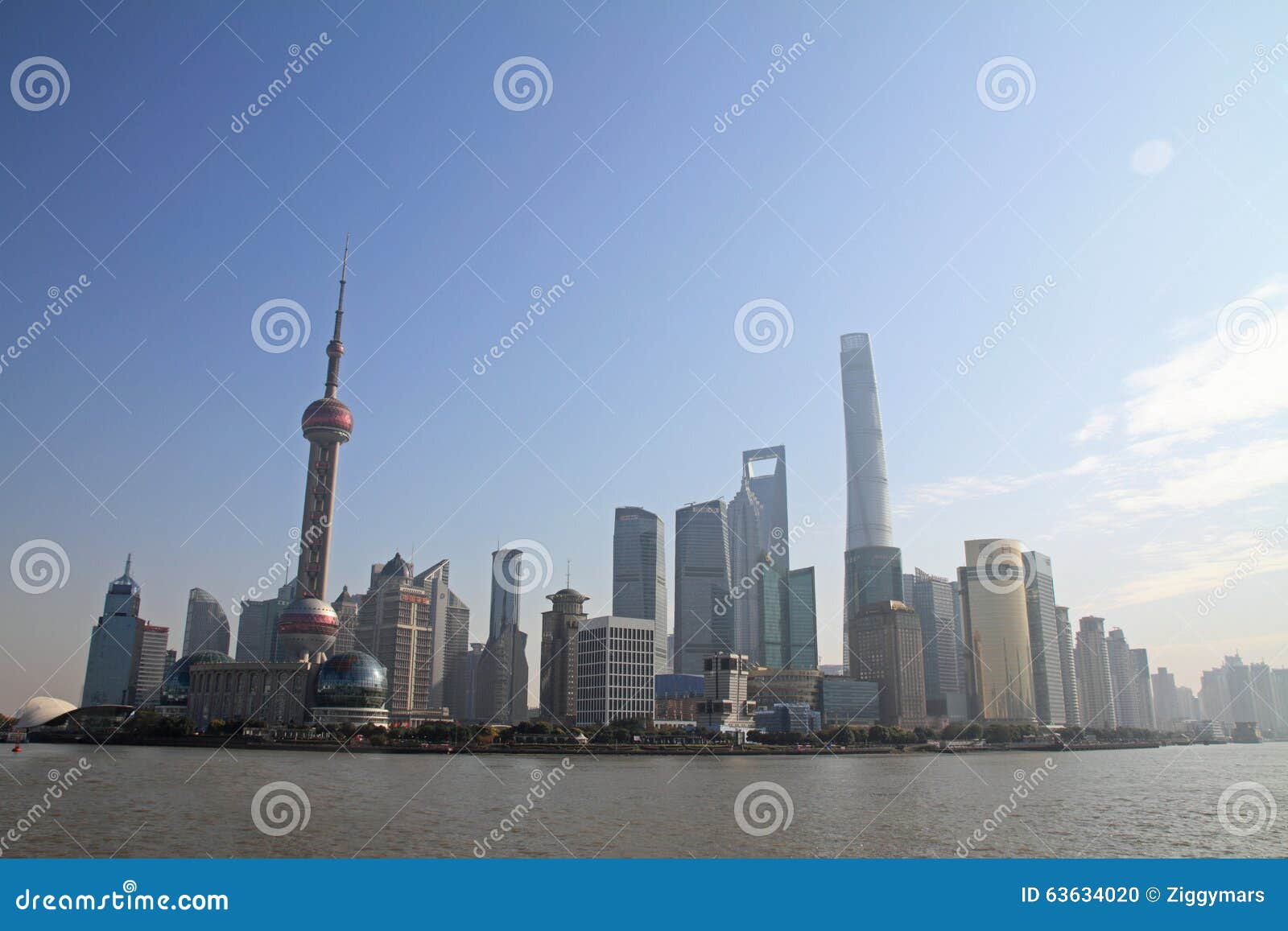 Cityscape of Shanghai editorial image. Image of construction - 63634020