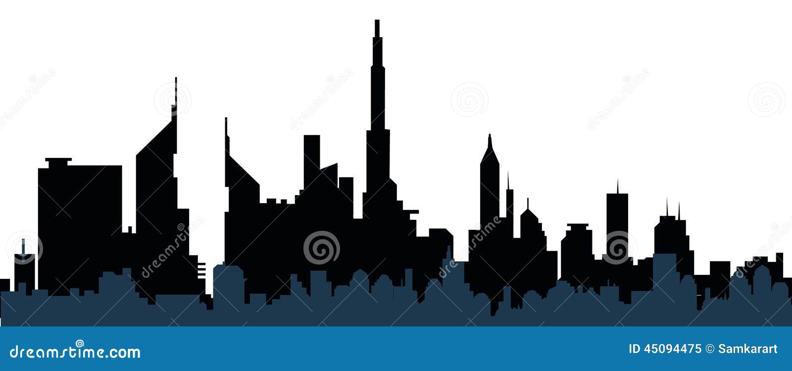 Cityscape Silhouette-vector Stock Illustration - Illustration of ...