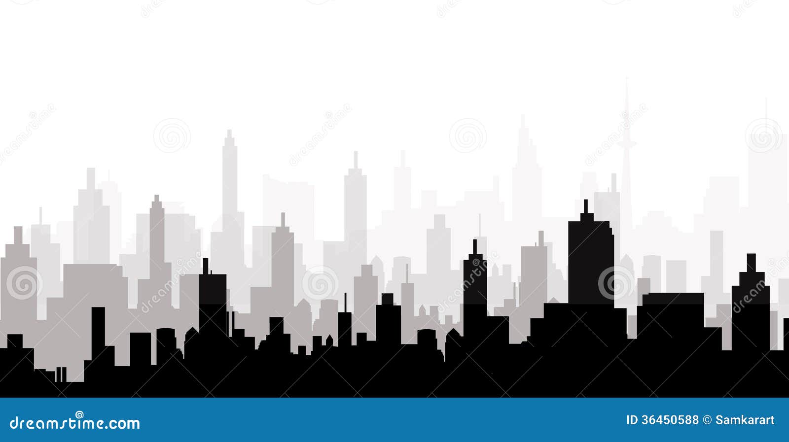 Cityscape Skyline - Vector stock vector. Illustration of skyscraper ...
