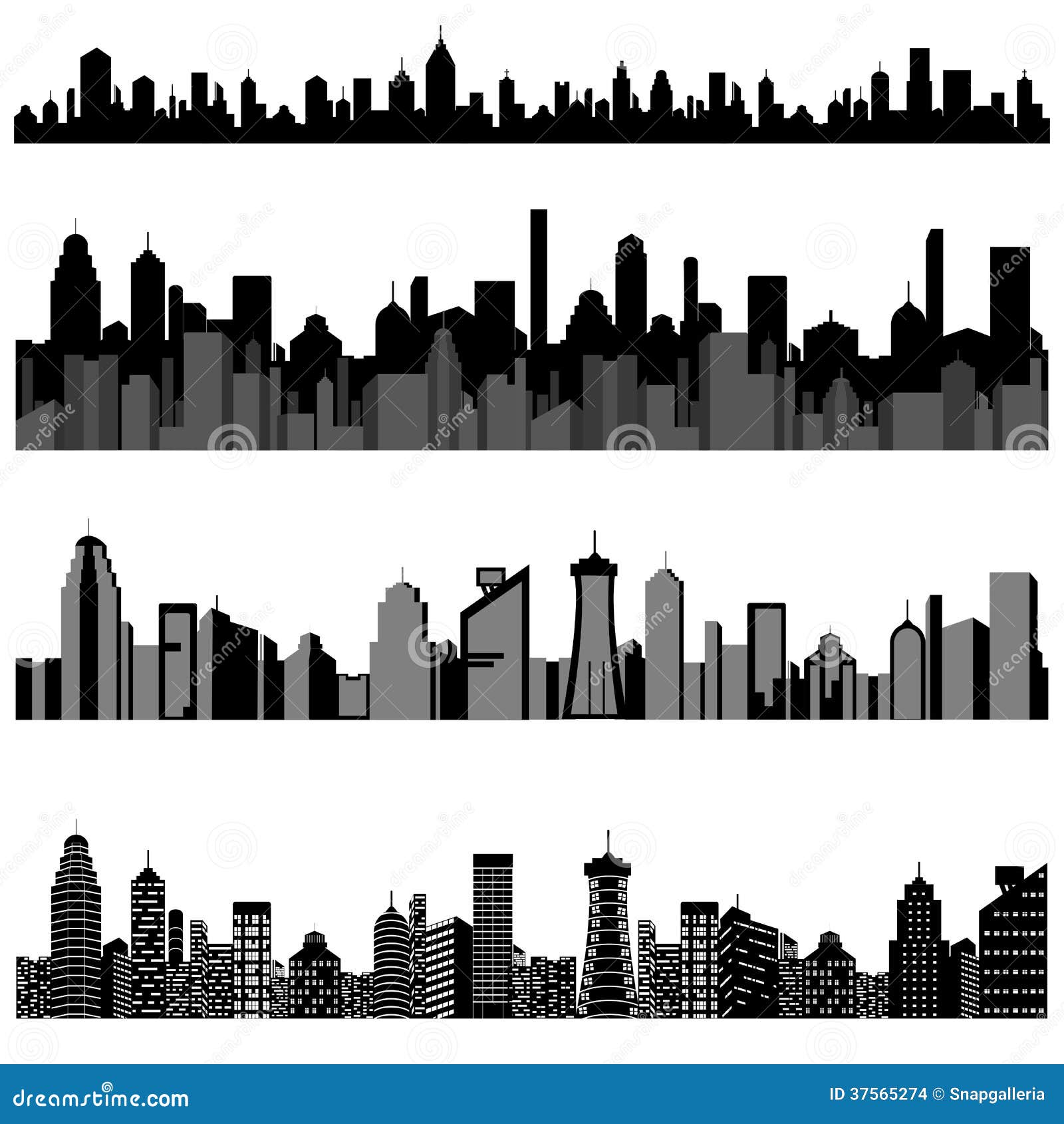 Cityscape with Skyscraper Building Stock Vector - Illustration of ...