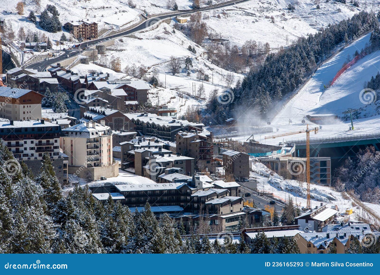 Cityscape of Soldeu, Andorra in a Sunny Day Stock Image - Image of ...