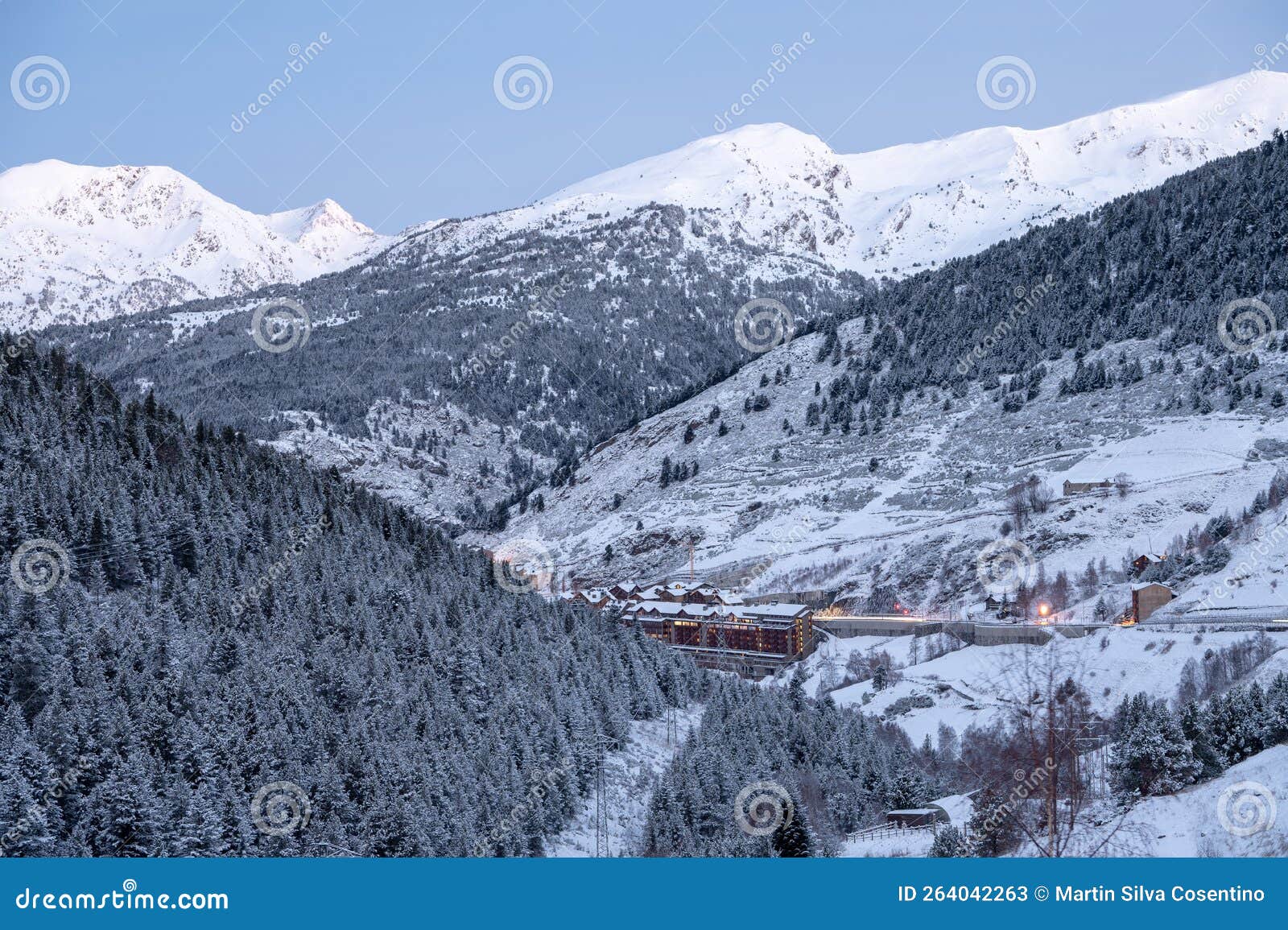 Cityscape of Soldeu in Andorra in Winter Stock Image - Image of ...