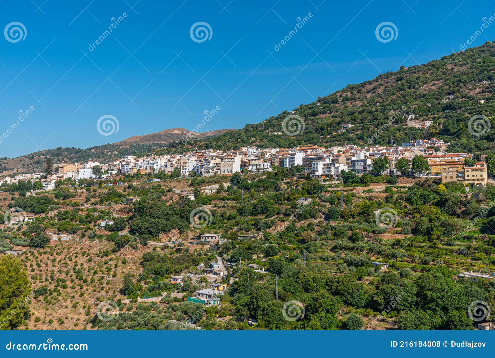 Cityscape of Spanish Town Lanjaron Stock Photo - Image of cityscape ...