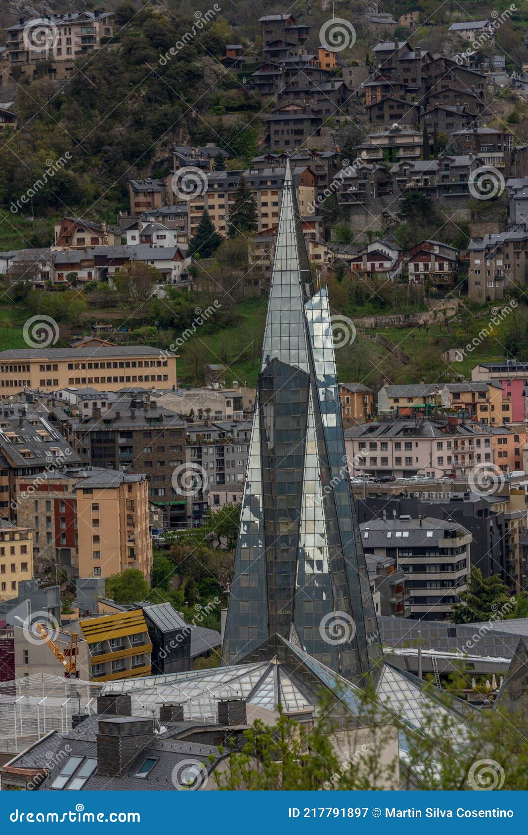 Cityscape in Spring of Andorra La Vella, Andorra Editorial Photography ...