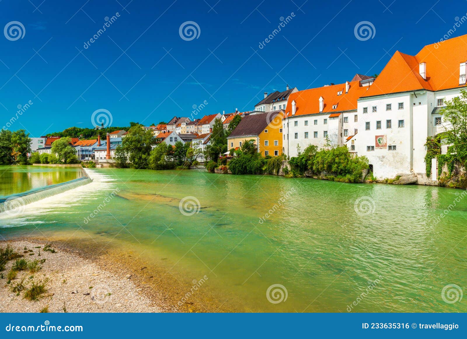 Steyr - A Town In Austria. Steyr And Enns Rivers Royalty-Free Stock ...