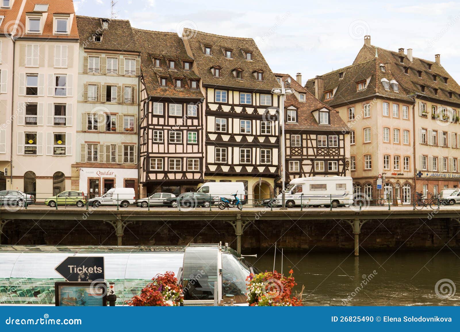 Cityscape in Strasbourg with a Row of Houses Editorial Image - Image of ...