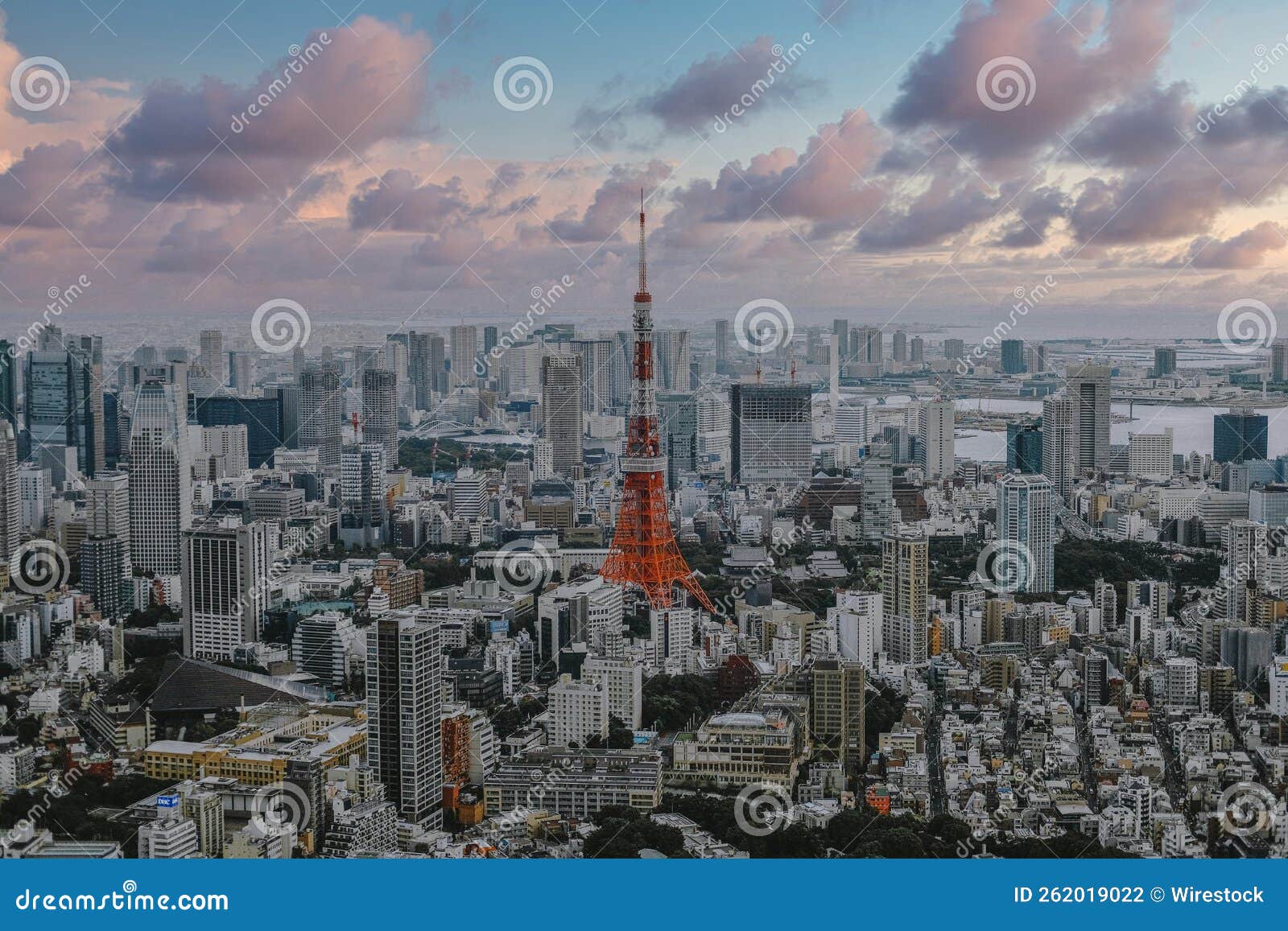 Cityscape of Tokyounder the Cloudy Sky, Japan Editorial Photography ...