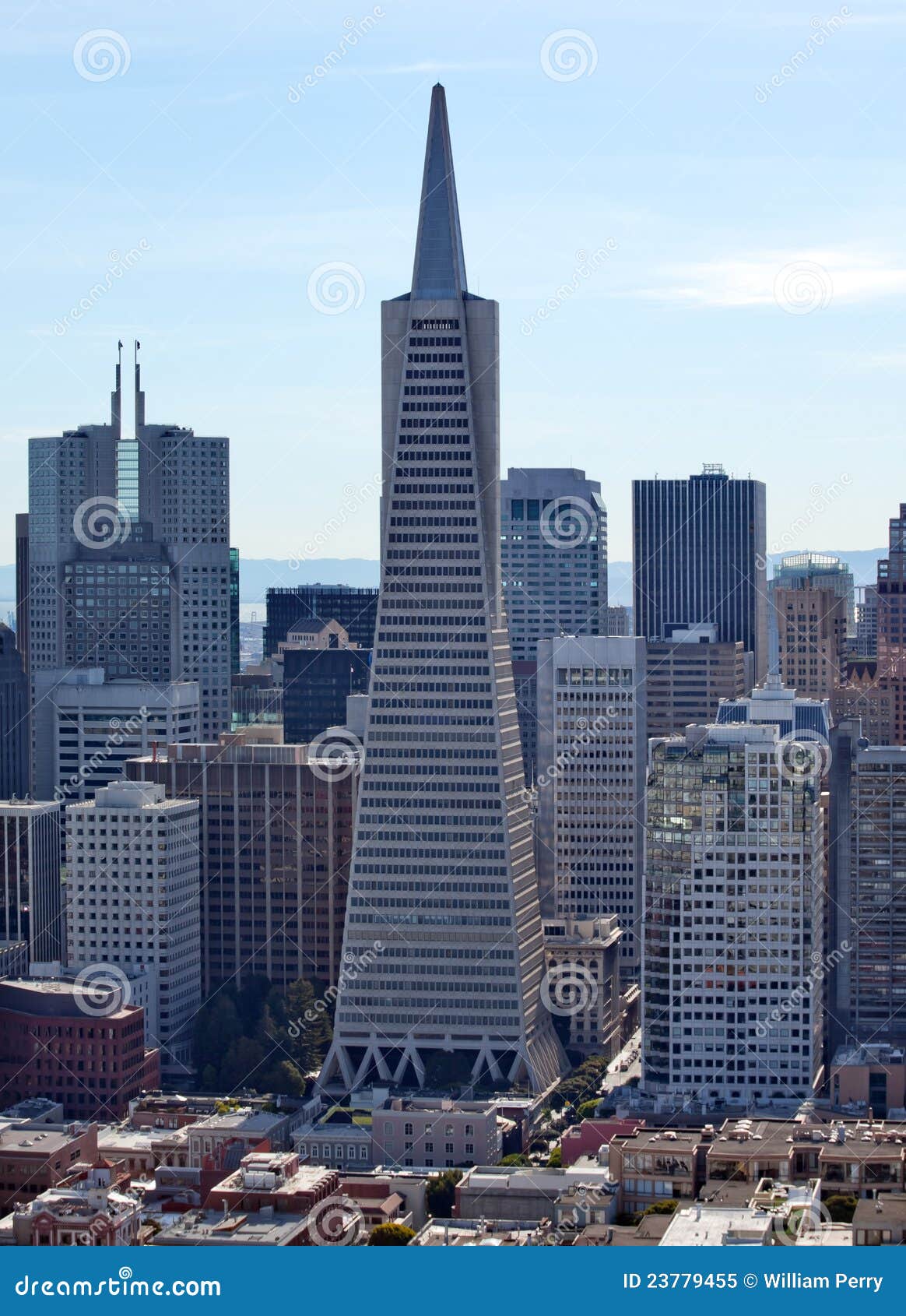Cityscape Transamerica Pyramid San Francisco Editorial Image - Image of ...