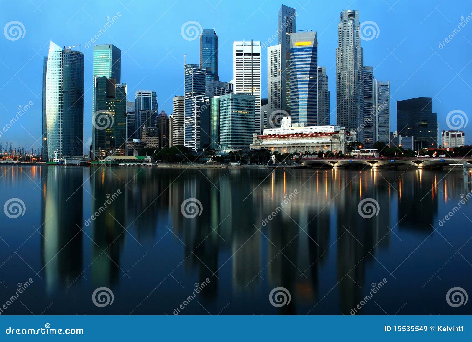 Cityscape van Singapore stock afbeelding. Image of dageraad - 15535549