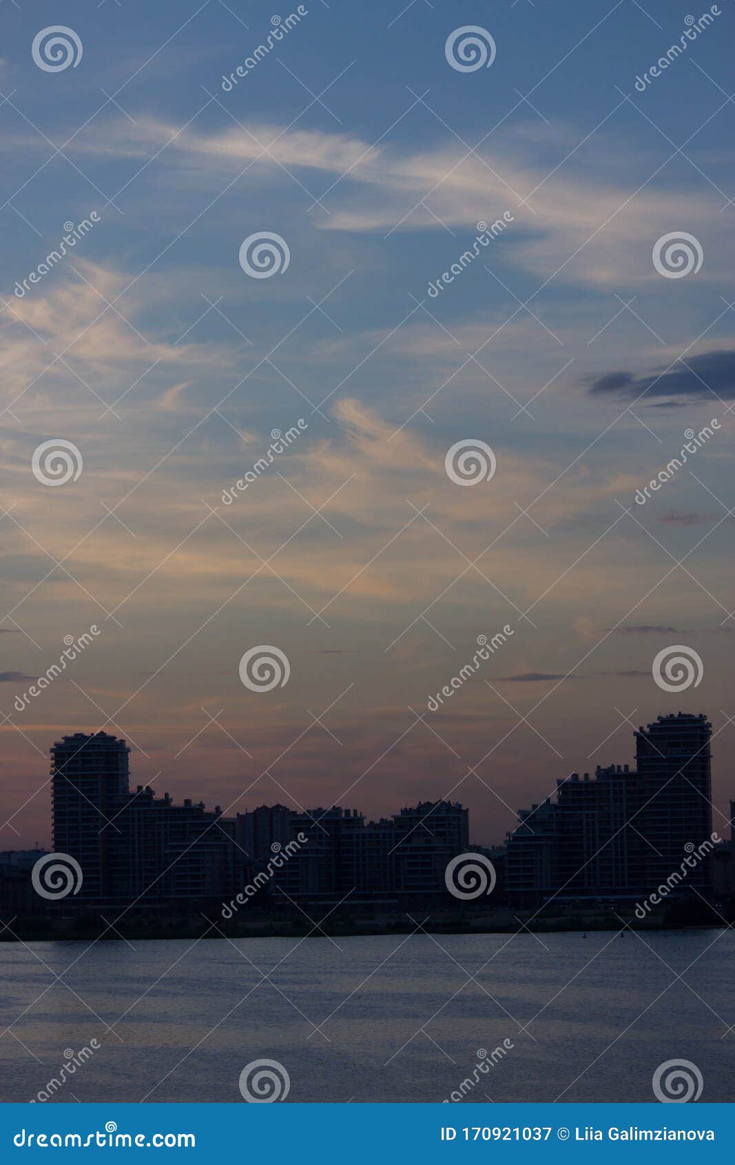 Cityscape. Vertical Orientation Stock Image - Image of building, city ...