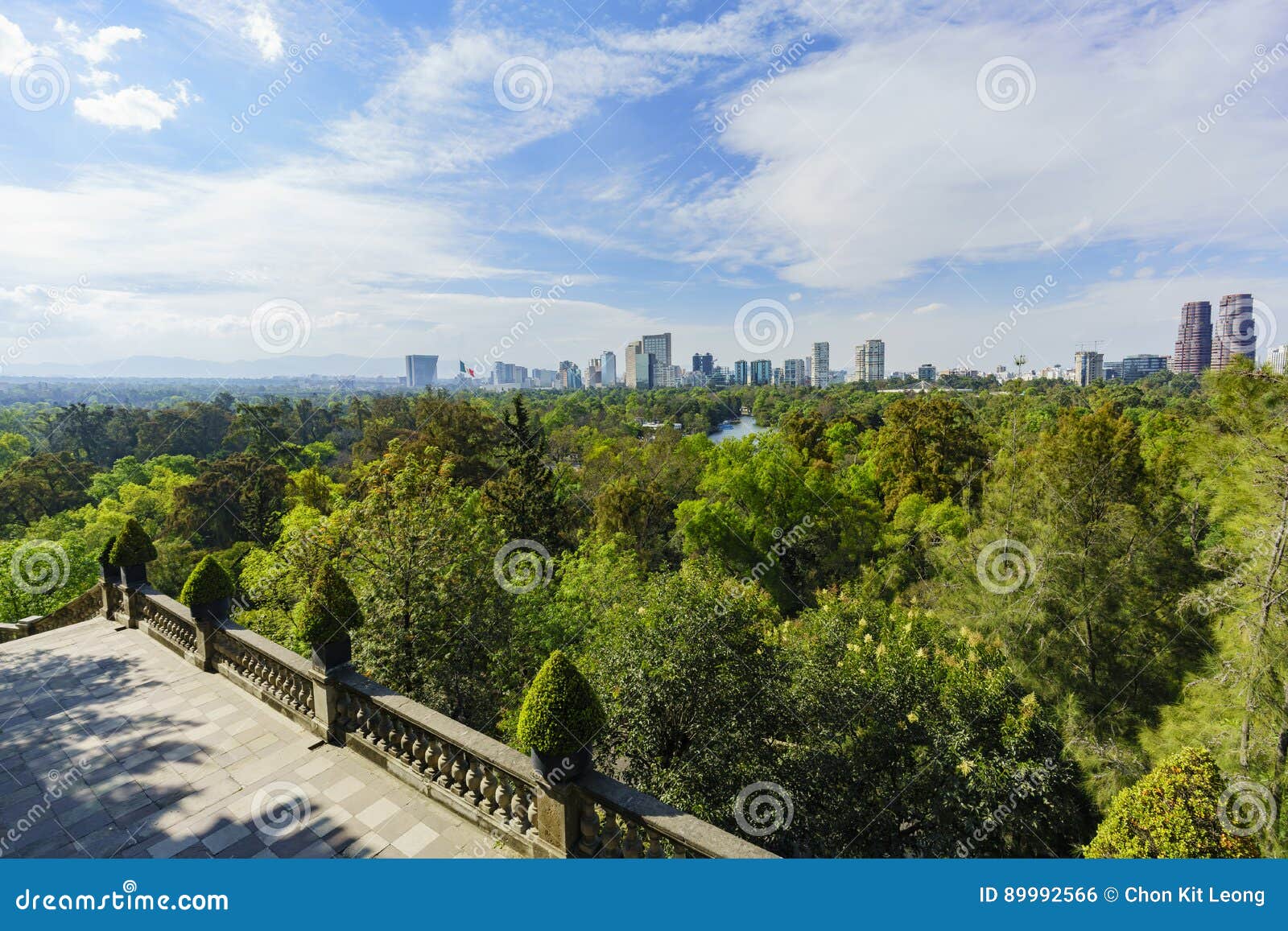 Cityscape View from the Chapultepec Castle Stock Photo - Image of ...