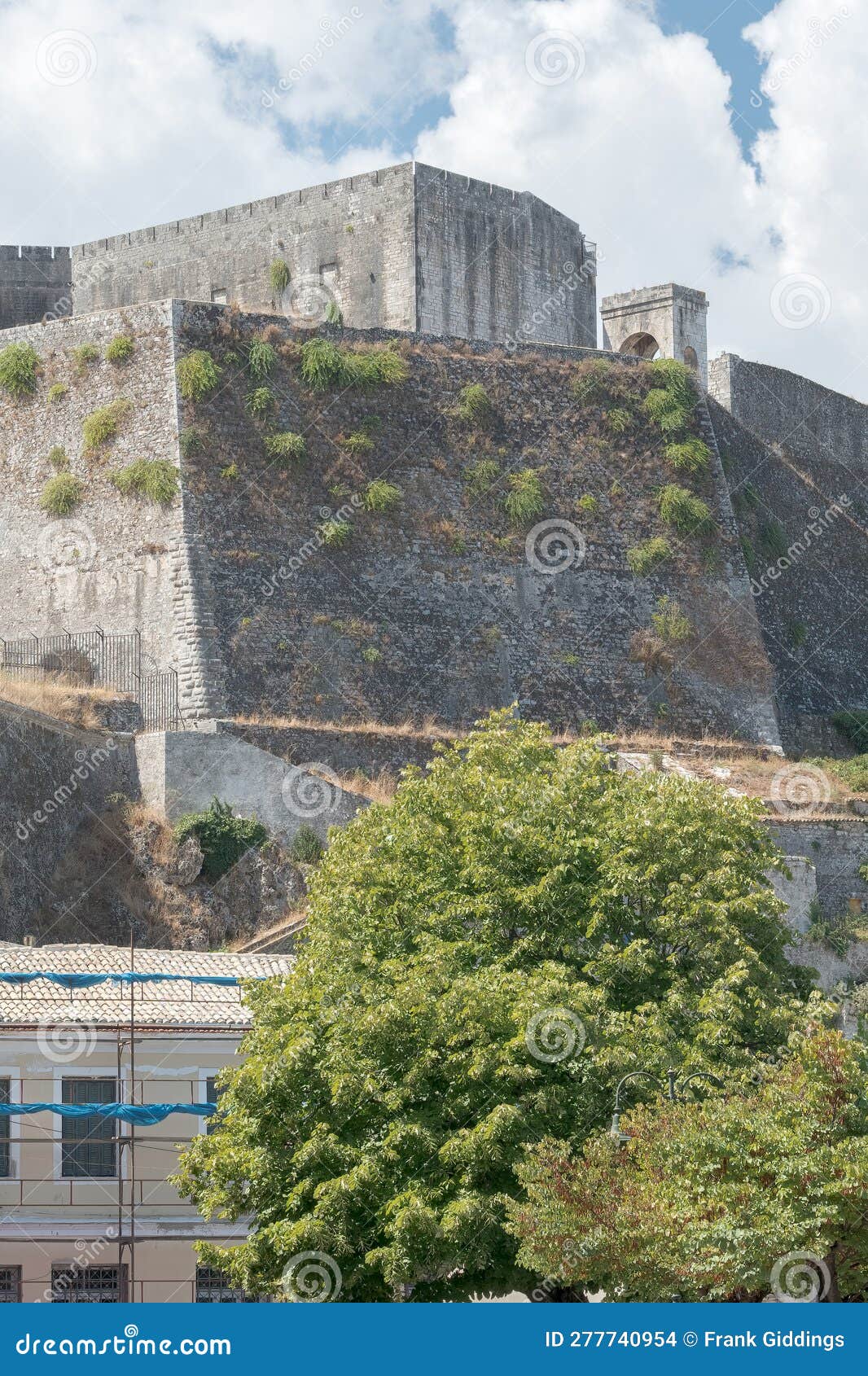 A Cityscape View of the Old Fort in Corfu Town Corfu Stock Photo ...