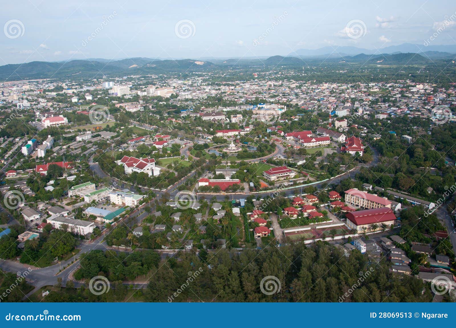 Cityscape of Yala City, Thailand Stock Image - Image of asian ...