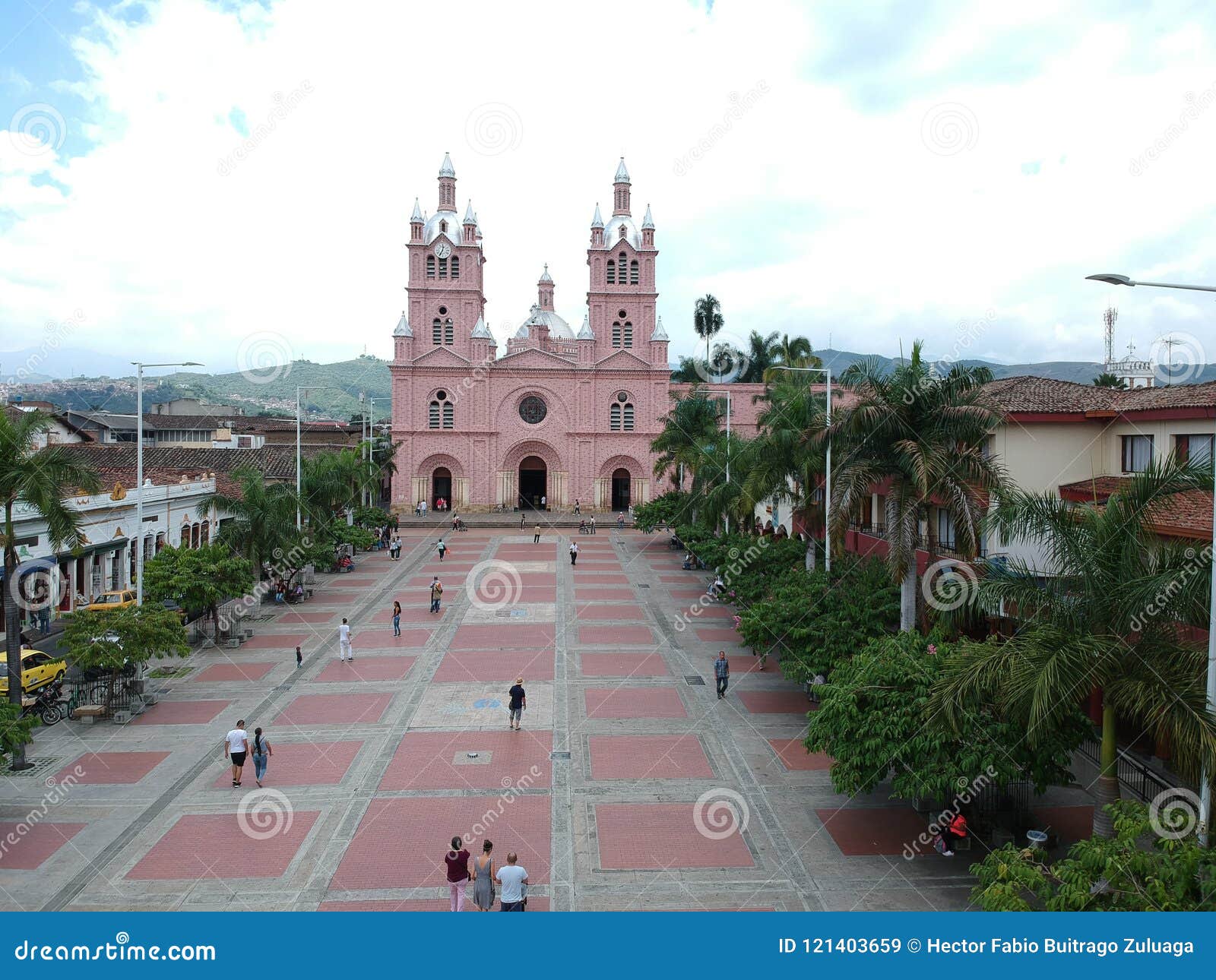 Ciudad Colombia Valle De Buga Del Cauca Imagen de archivo editorial - Imagen de recorrido ...