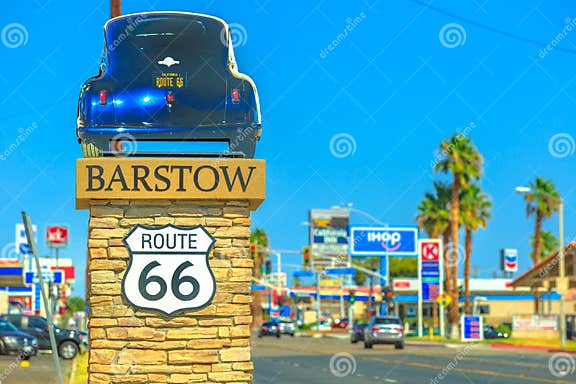 Ciudad De Barstow En Route 66 Foto de archivo editorial - Imagen de ...
