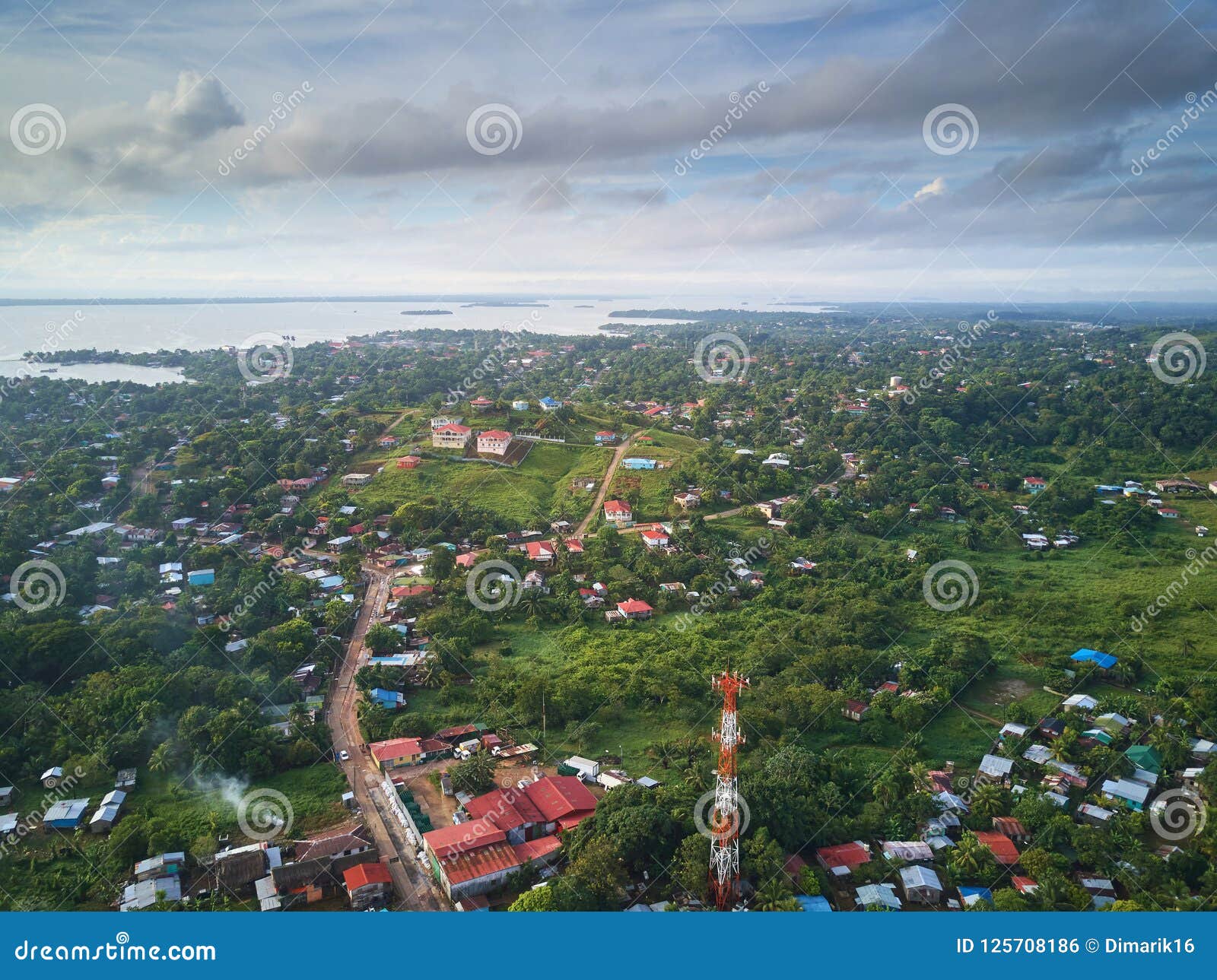 Ciudad De Bluefields En Nicaragua Foto de archivo - Imagen de océano ...