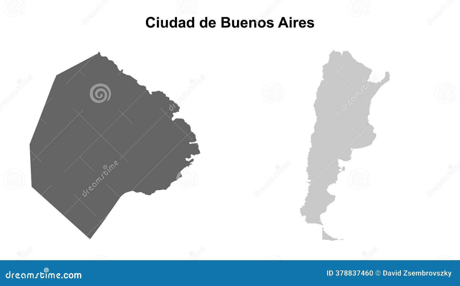 Ciudad De Buenos Aires Outline Map Vector Illustration | CartoonDealer.com #378837460