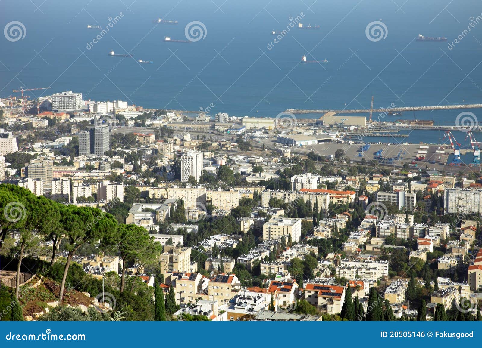 Ciudad de Haifa foto de archivo. Imagen de cityscape - 20505146