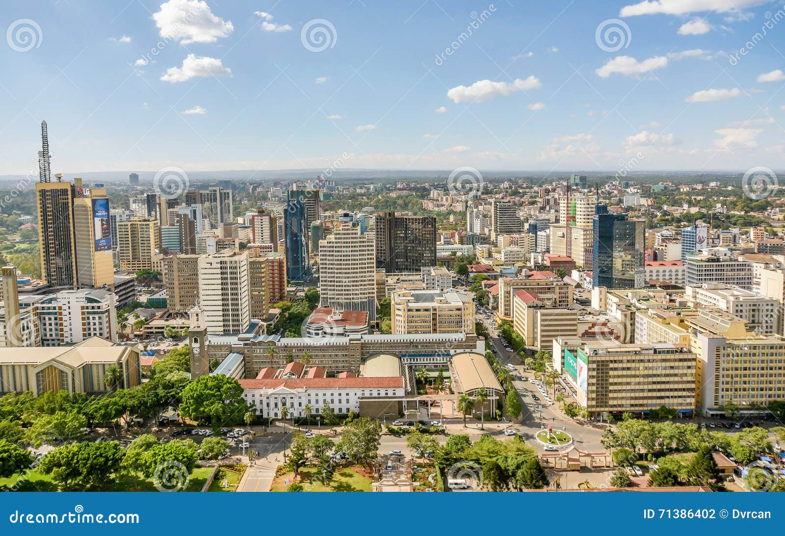 Ciudad de Nairobi, Kenia fotografía editorial. Imagen de historia ...