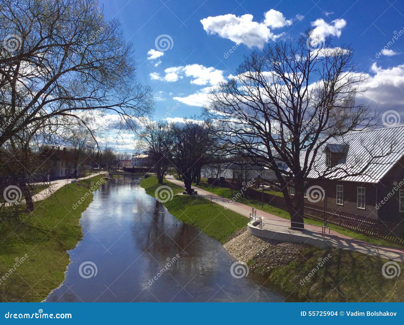 Ciudad de Rezekne foto de archivo. Imagen de ciudad, letonia - 55725904