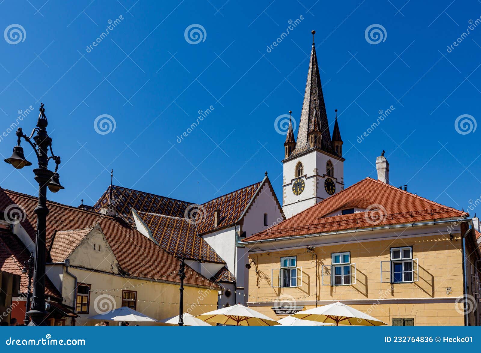 Ciudad de sibiu en rumania foto editorial. Imagen de turismo - 232764836