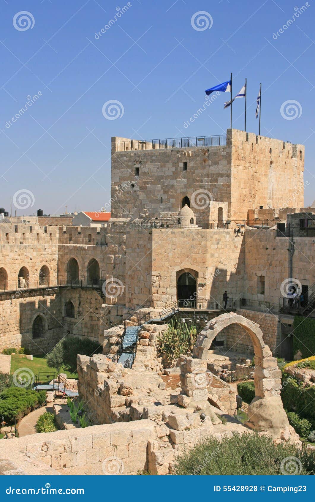 Ciudad Del Rey David, Jerusalén, Israel Foto de archivo - Imagen de ...