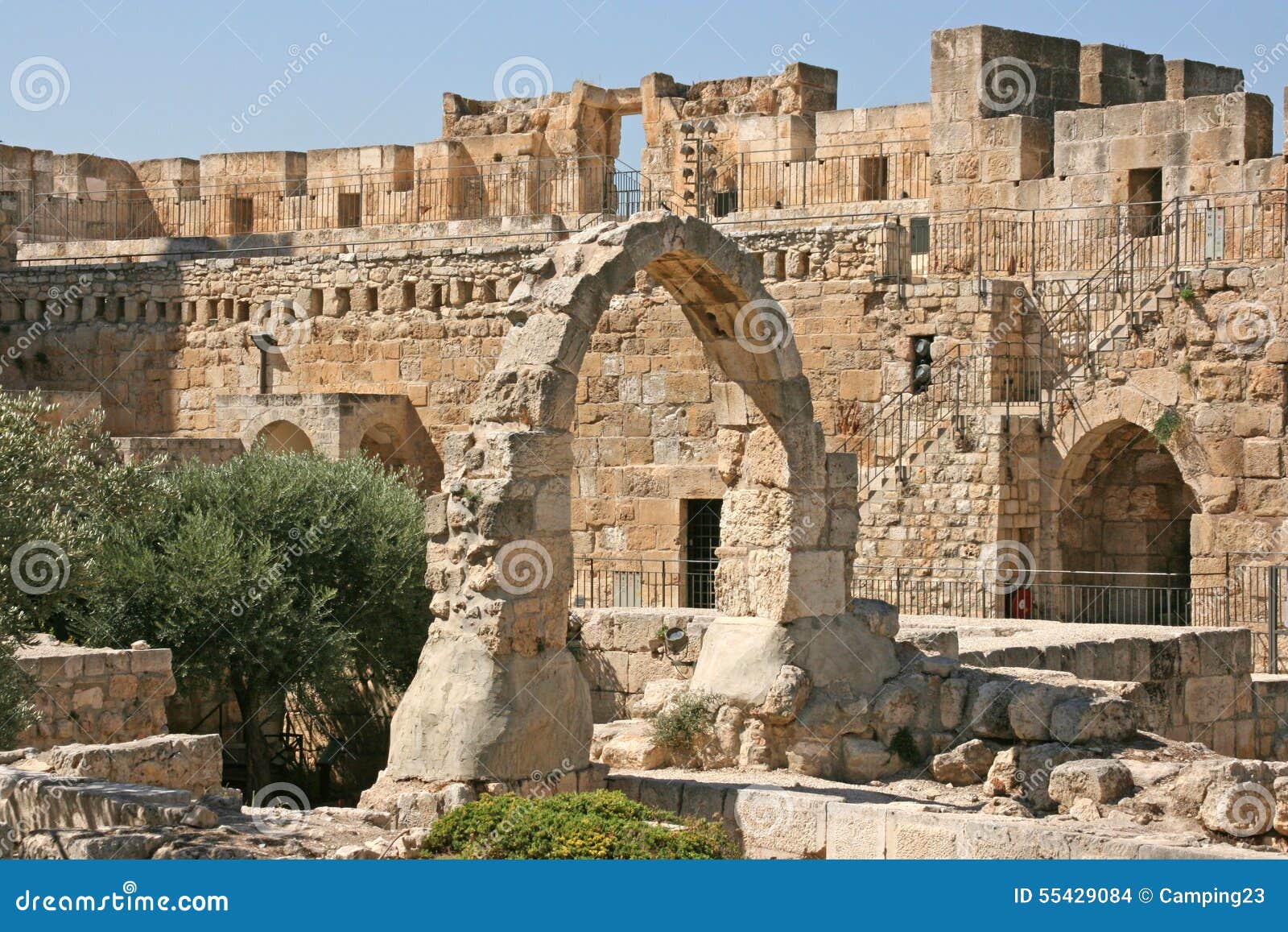 Ciudad Del Rey David, Jerusalén, Israel Foto de archivo - Imagen de ...