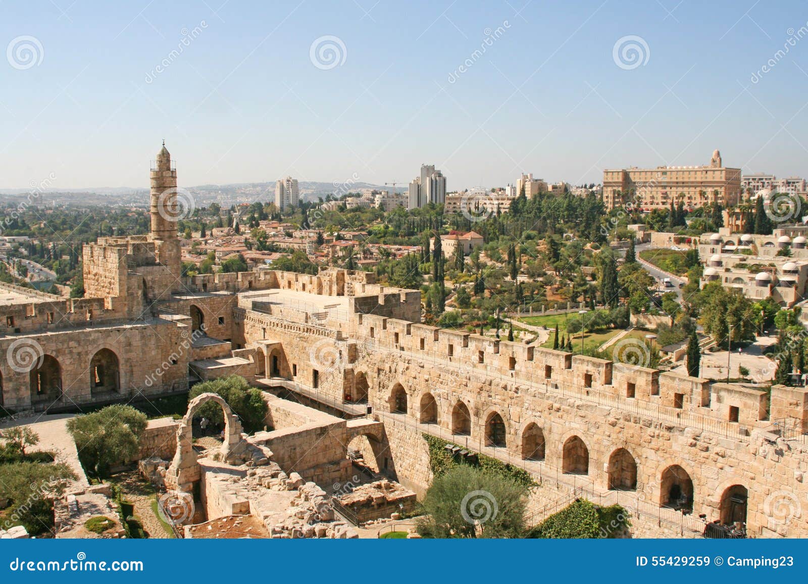 Ciudad Del Rey David, Jerusalén, Israel Imagen de archivo - Imagen de ...