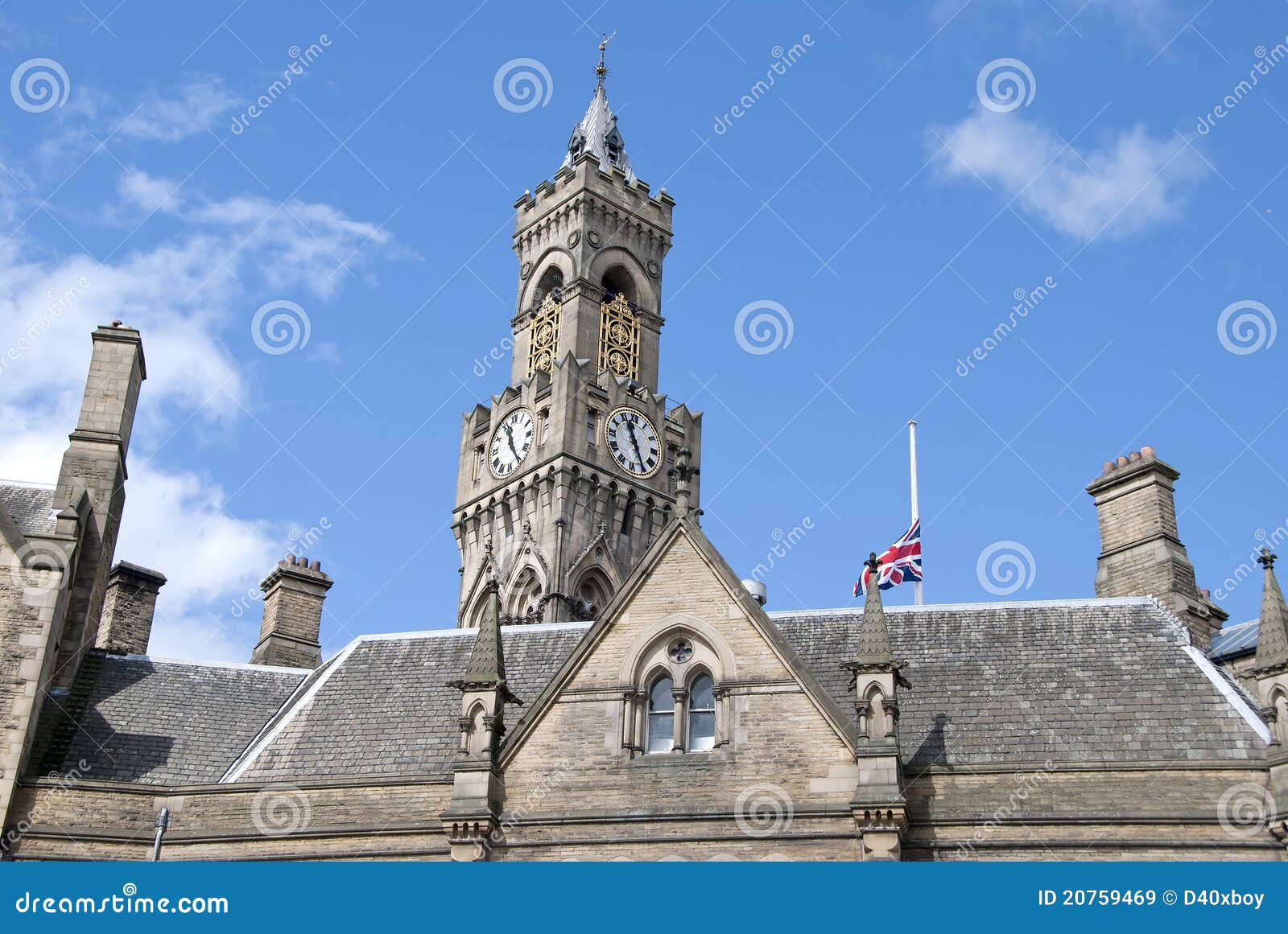 Ciudad Hall3 de Bradford imagen de archivo. Imagen de cielo - 20759469