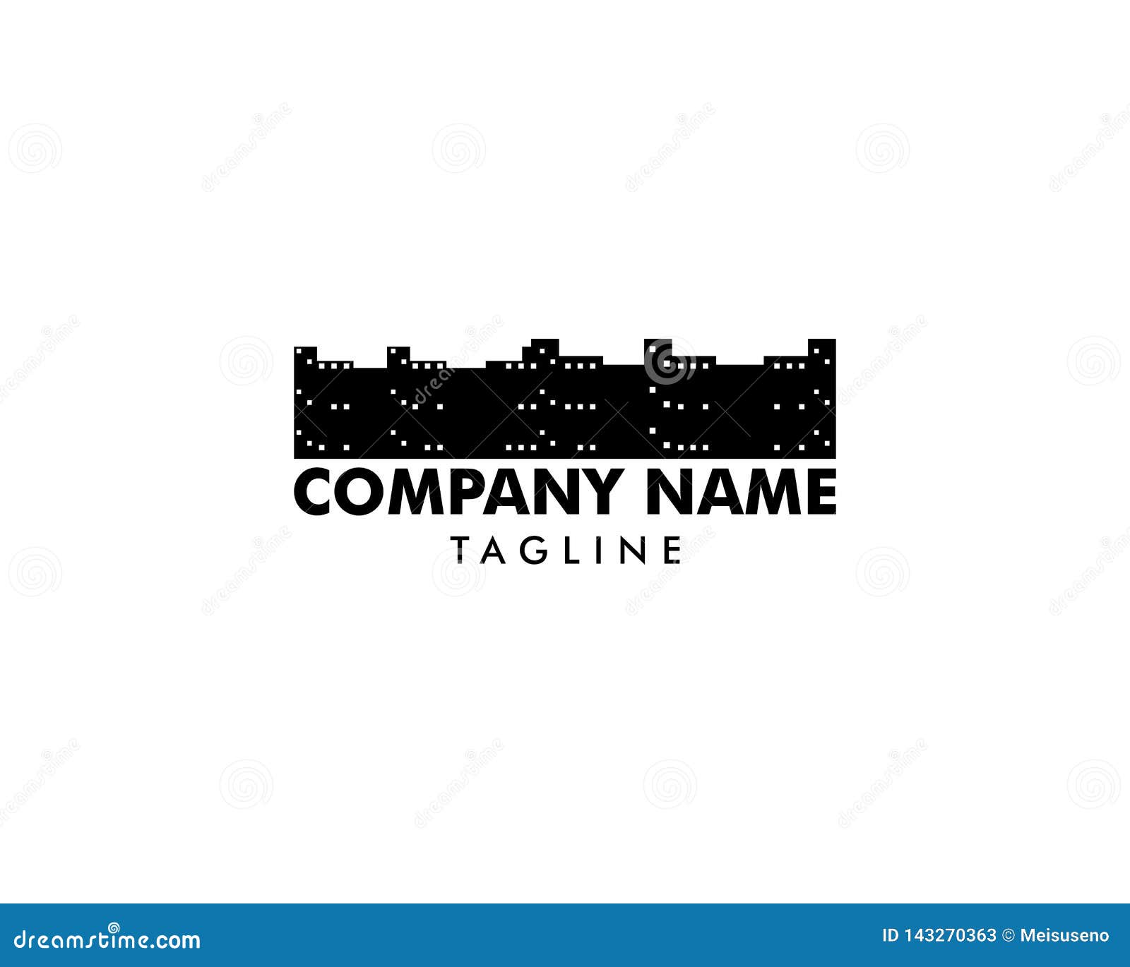 Ciudad Logo Template Design Ilustración del Vector - Ilustración de ...