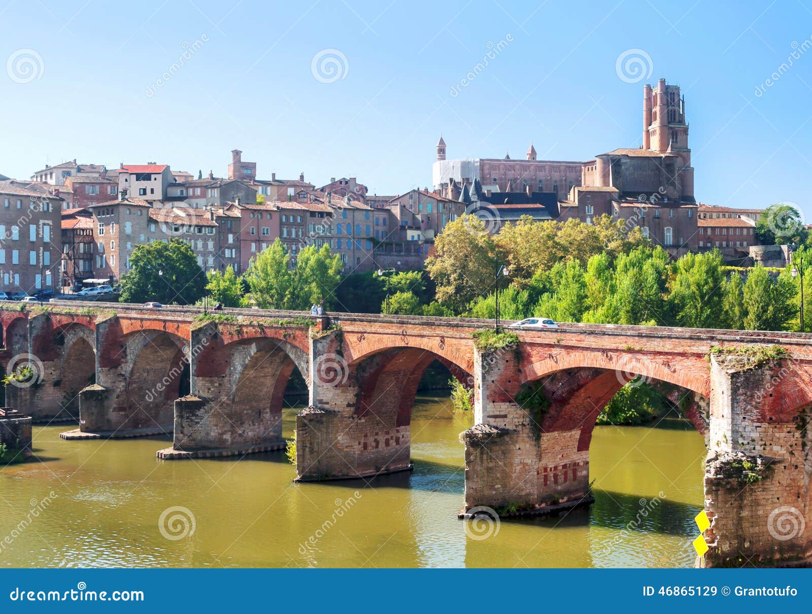 Ciudad Medieval De Albi En Francia Imagen de archivo - Imagen de tarn ...