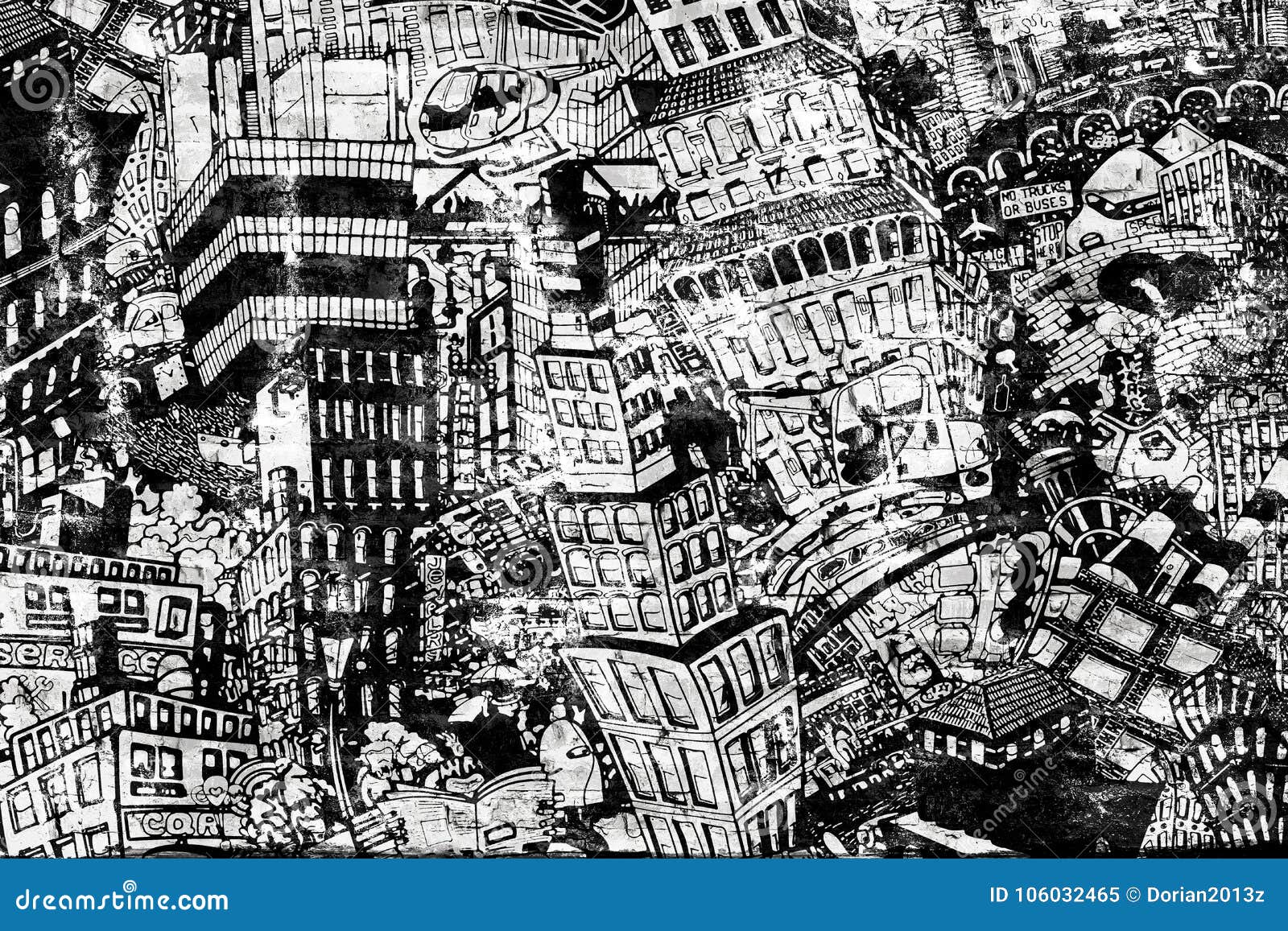 Ciudad, Un Ejemplo De Un Collage Grande Imagen de archivo - Imagen de ...