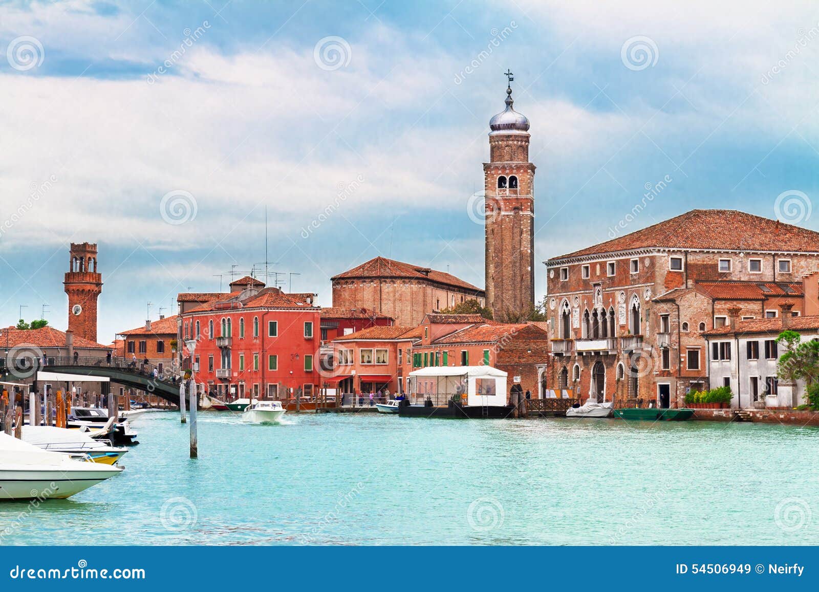 Ciudad Vieja De Murano, Italia Imagen de archivo - Imagen de antiguo ...