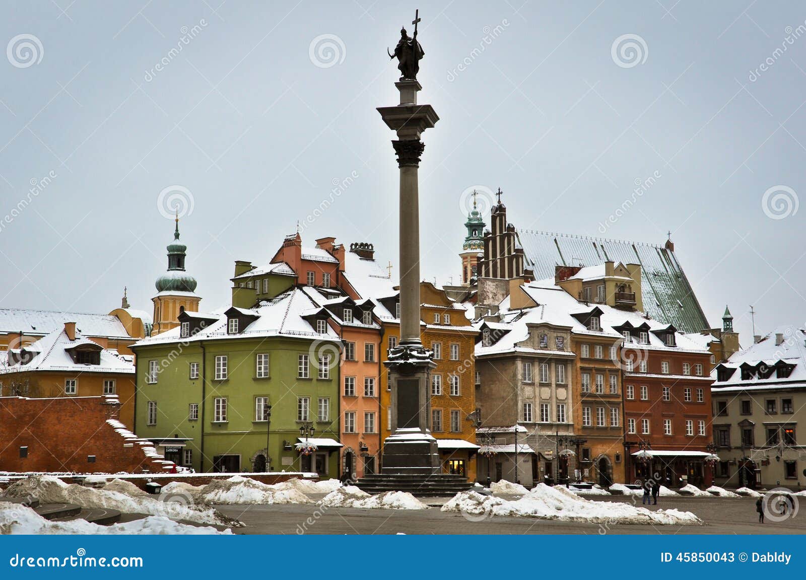 Ciudad Vieja De Varsovia En Invierno Foto de archivo editorial - Imagen ...