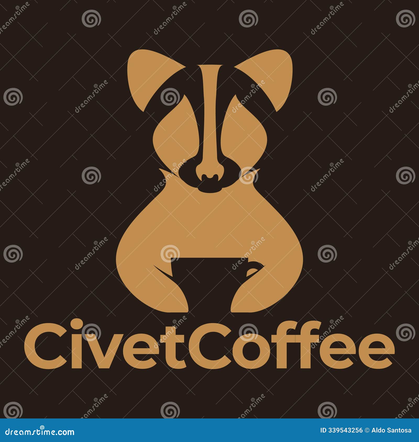 Civet Coffee Bean On Old Paper Royalty-Free Stock Image | CartoonDealer ...