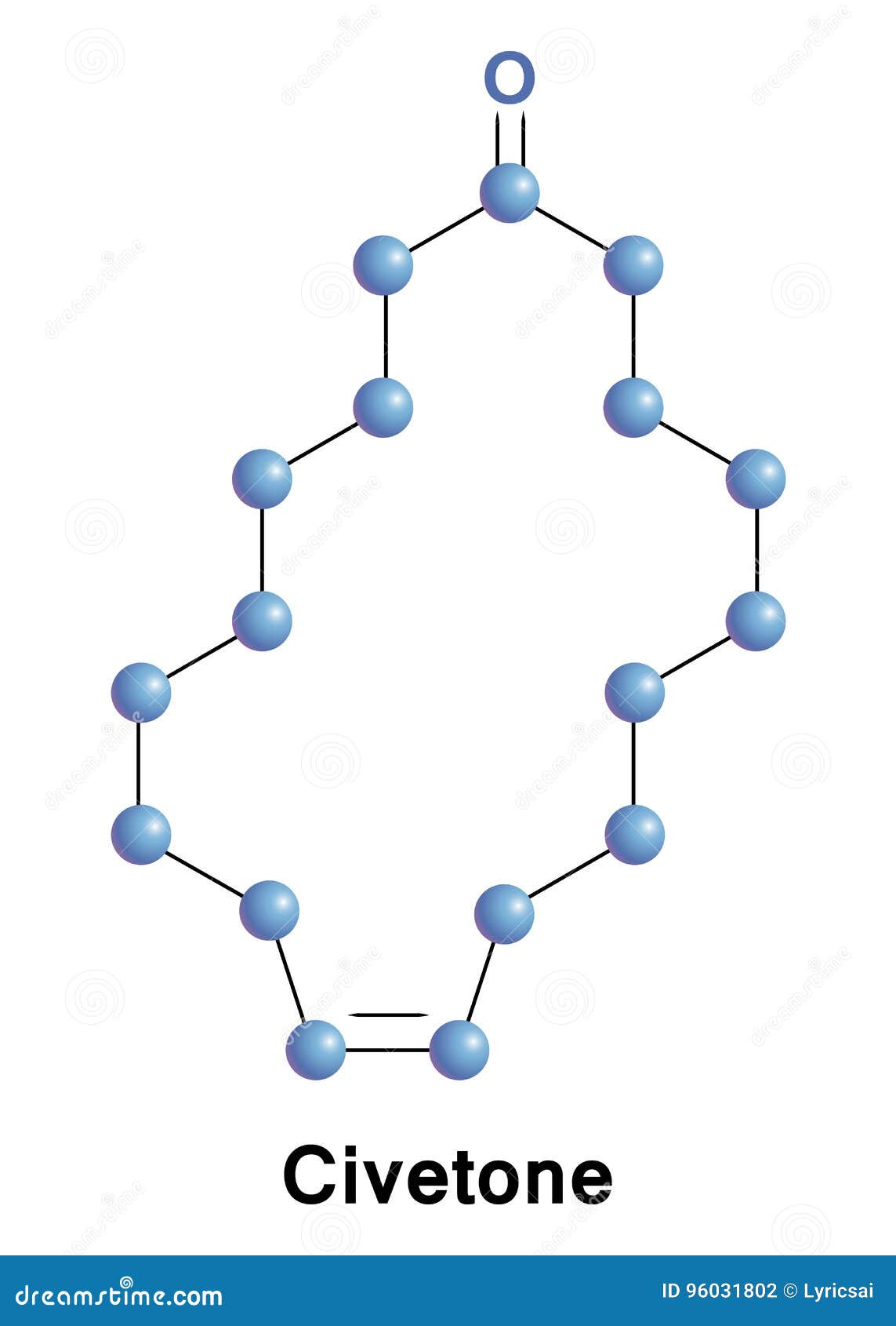 Civetone è Un Chetone Macrocyclic Illustrazione Vettoriale ...