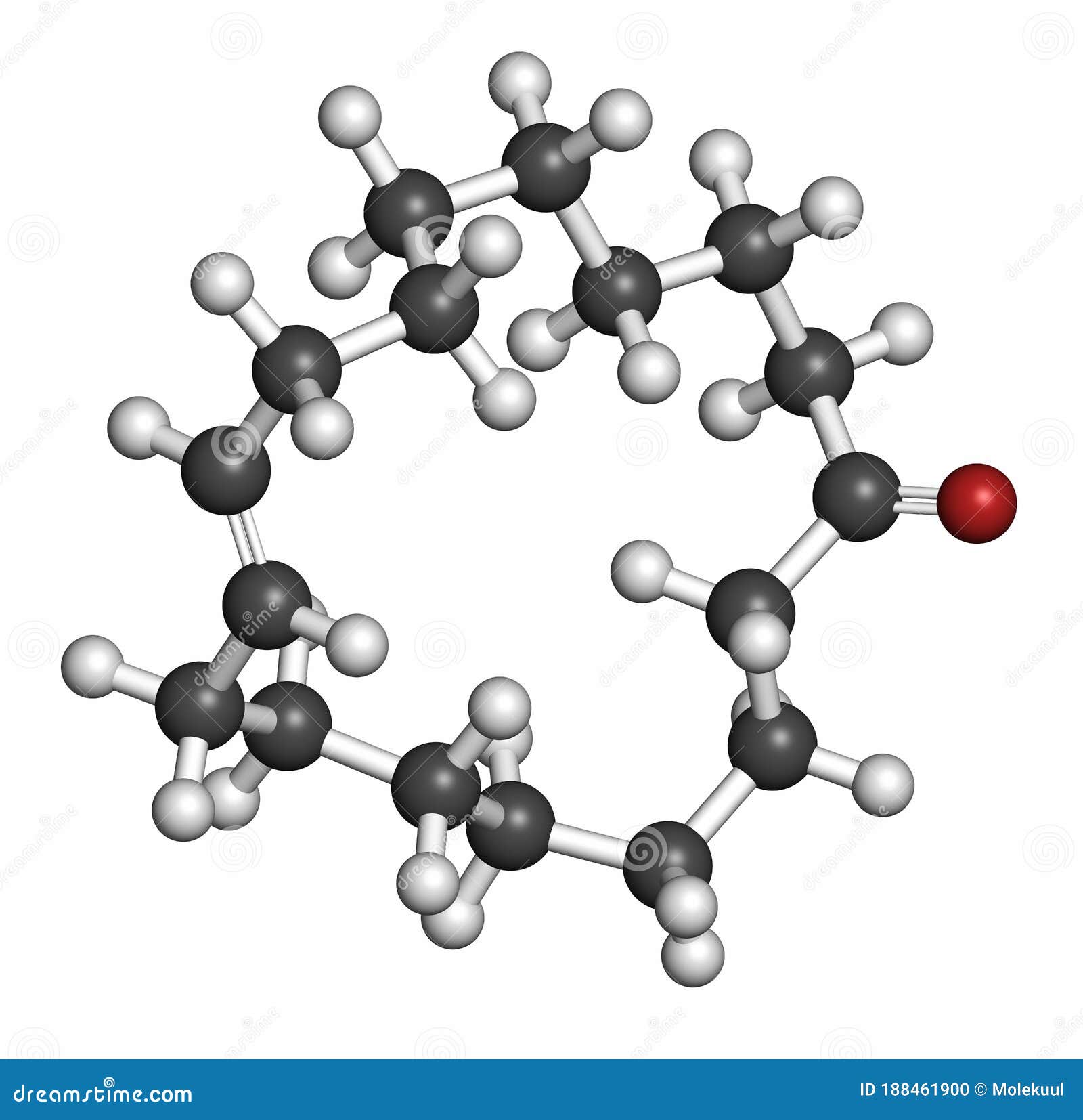 Civetone Civet Cat Pheromone Molecule. Used In Perfume. Stylized 2D ...