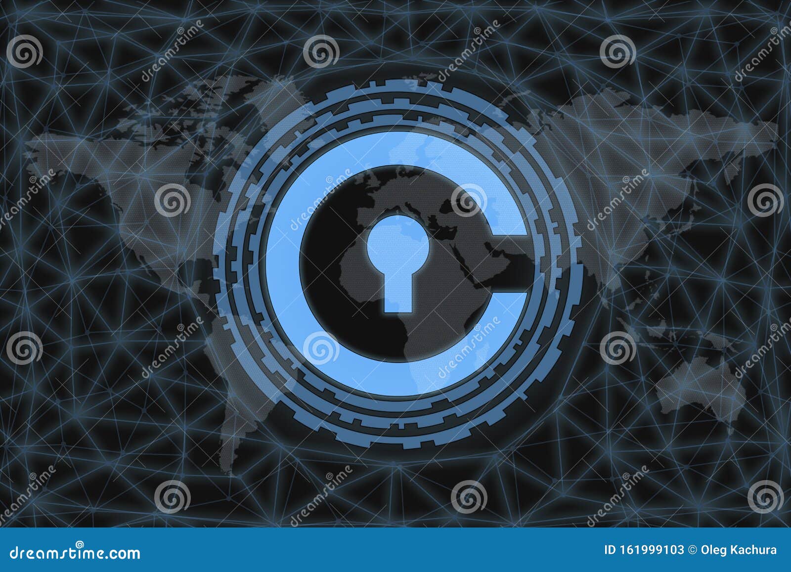 Civic CVC Abstract Cryptocurrency. with a Dark Background and a World ...