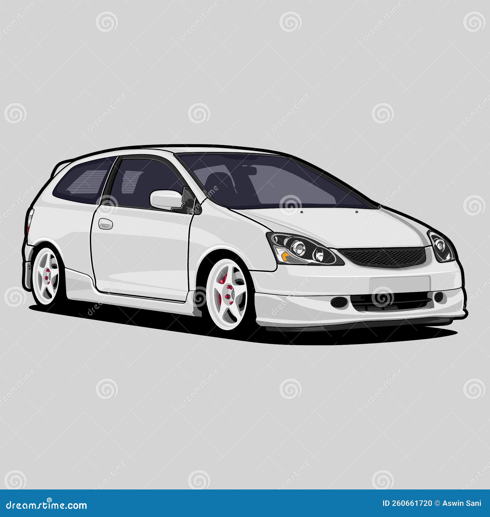 Civic EP3 stock vector. Illustration of repair, muscle - 260661720