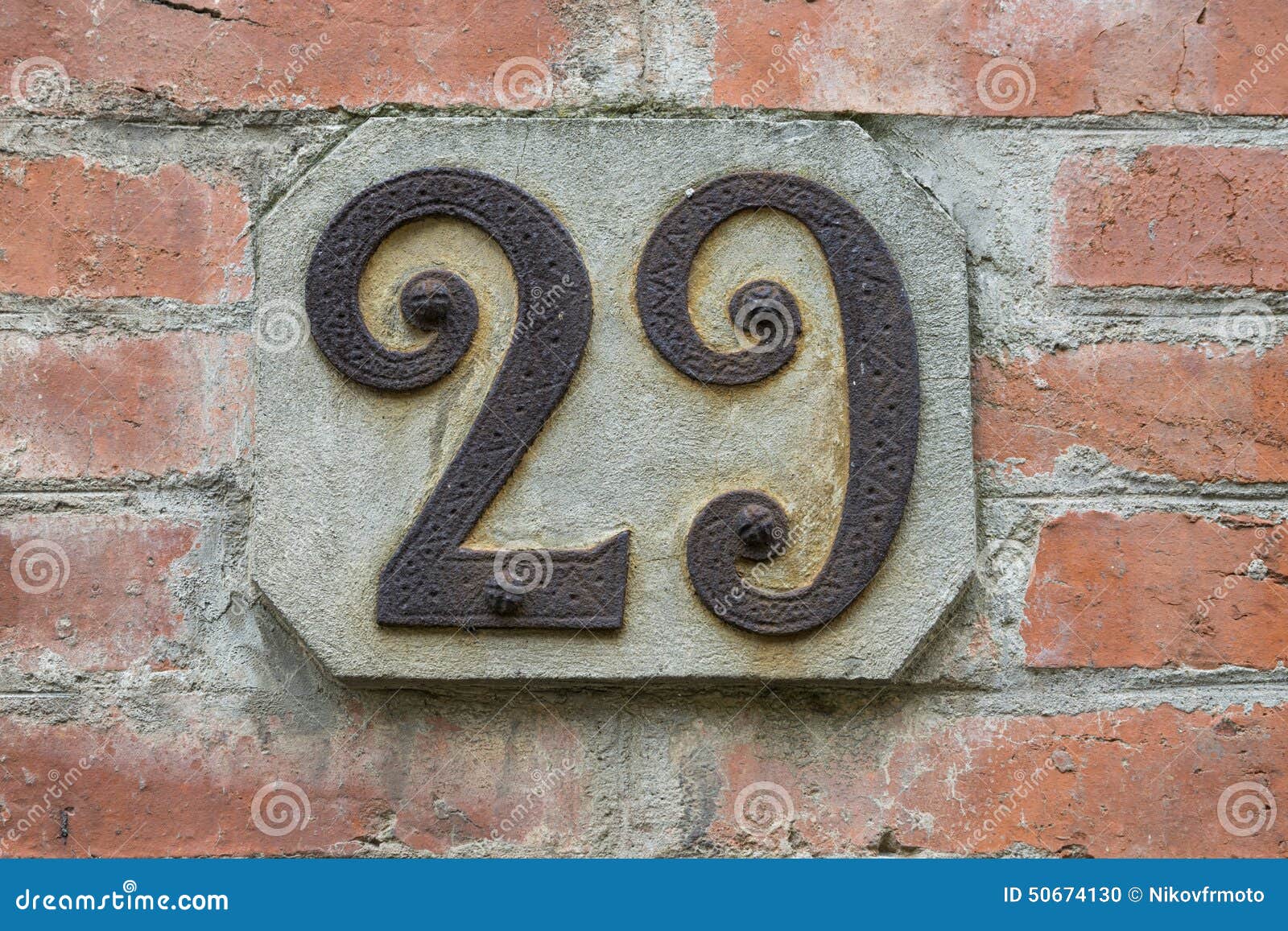 Civic number stock photo. Image of nine, handmade, white - 50674130