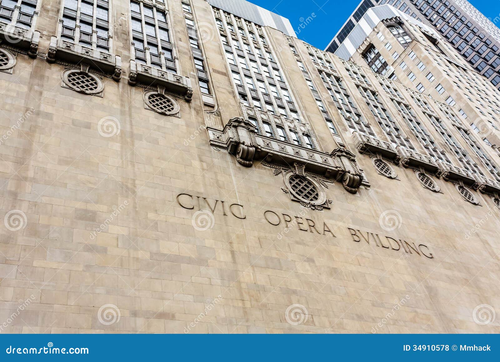 Civic Opera Building in Chicago Stock Photo - Image of house, civic ...