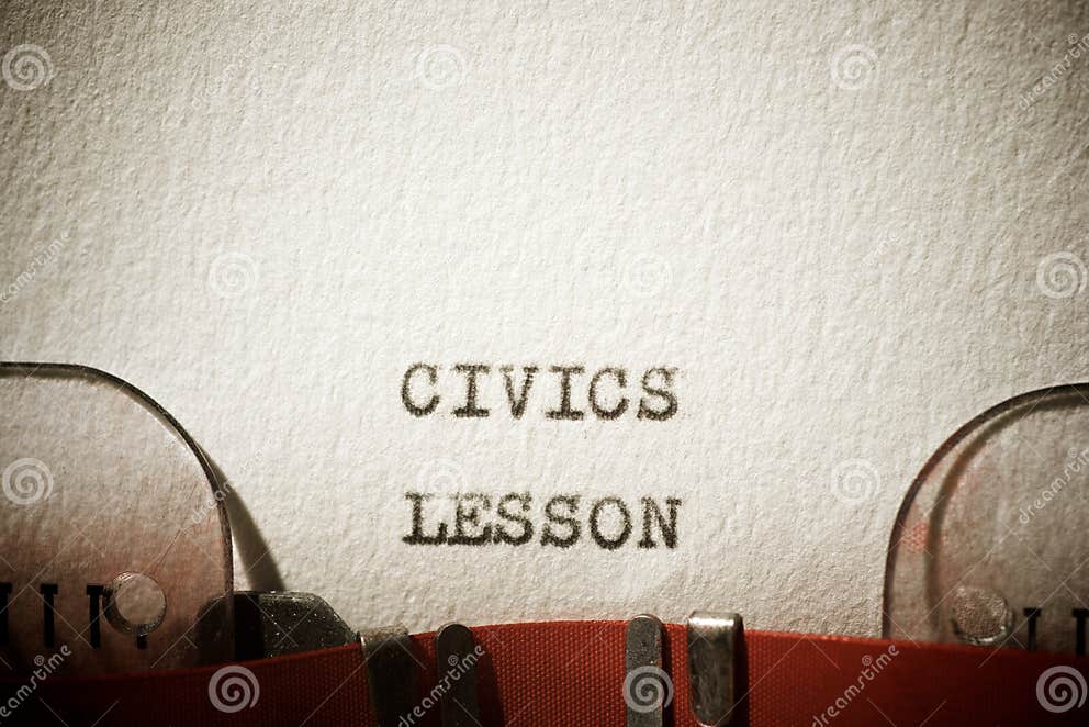 Civics lesson text stock photo. Image of seminar, write - 269203062