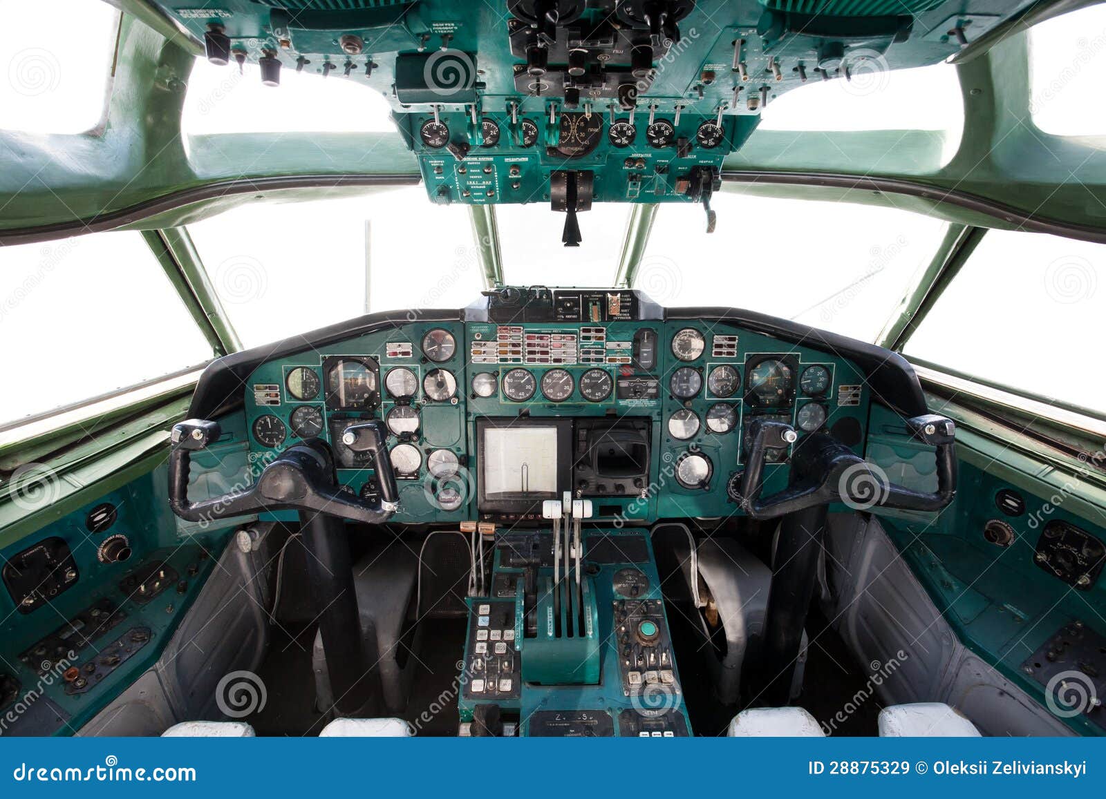 Civil airplane cockpit stock image. Image of aircraft - 28875329