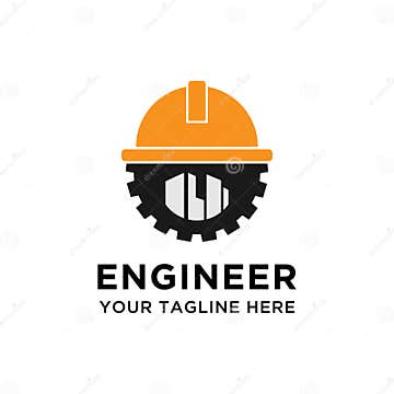Civil Building Engineering Logo Design Template Stock Illustration ...