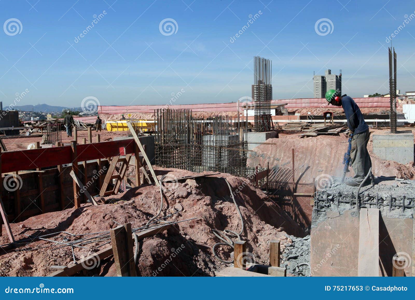 Civil construction editorial stock photo. Image of paulo - 75217653